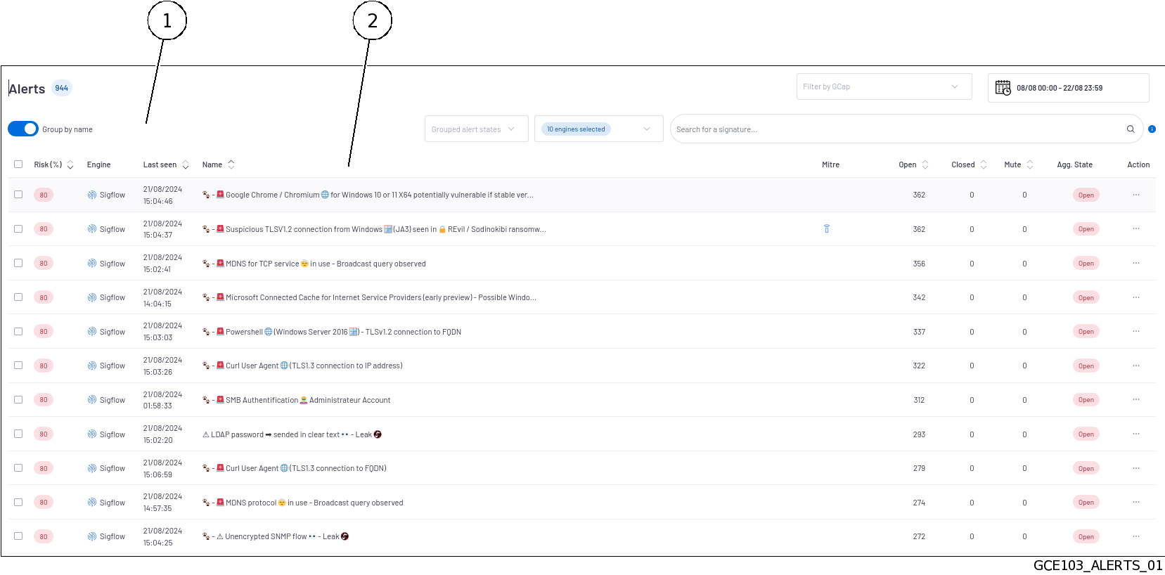 5.6.6. WebUI `Alerts` screen — Documentation: GCenter V2.5.3.103 ...