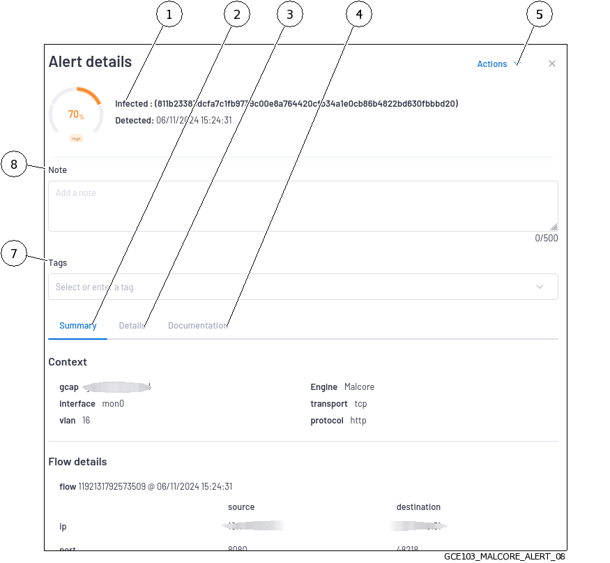 5.6.6. WebUI `Alerts` screen — Documentation: GCenter V2.5.3.103 Version 2.5.3.103 documentation