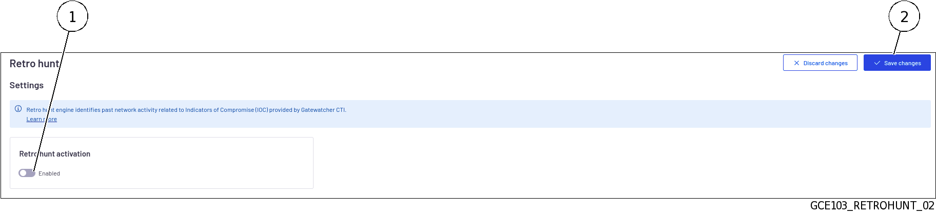 8.7.10. Setting up the retro hunt engine — Documentation GCenter Documentation V103 2.5.3.103