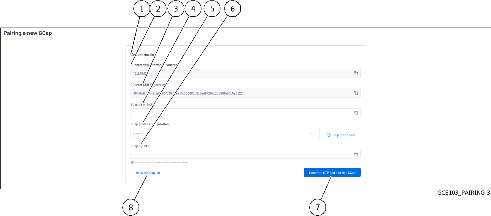 8.3.1. Appairer un GCap au GCenter — Documentation Documentation : GCenter V2.5.3.103 Version 2 ...